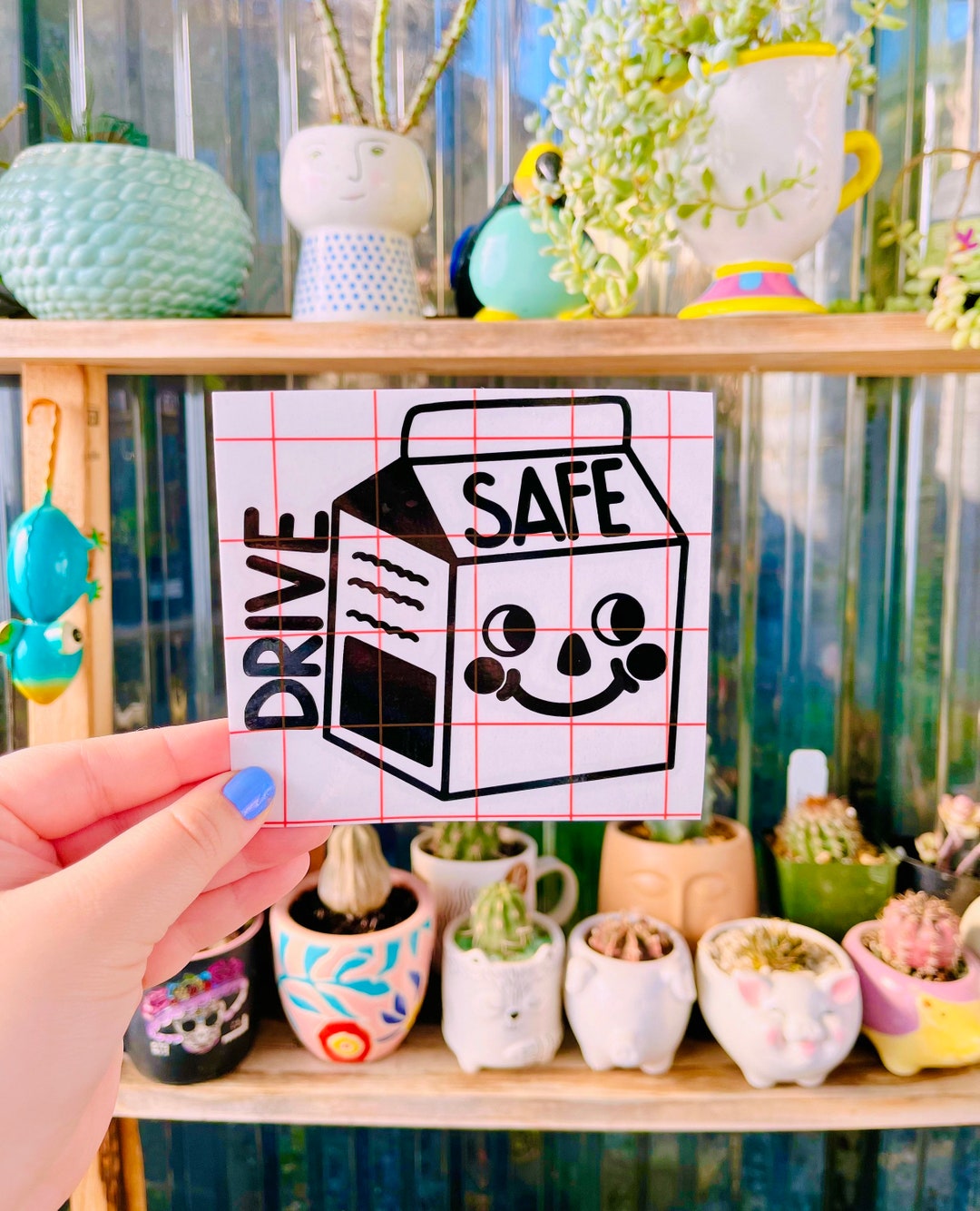 Drive Safe Milk Carton Cute Bumper Sticker Vinyl Decal - Etsy
