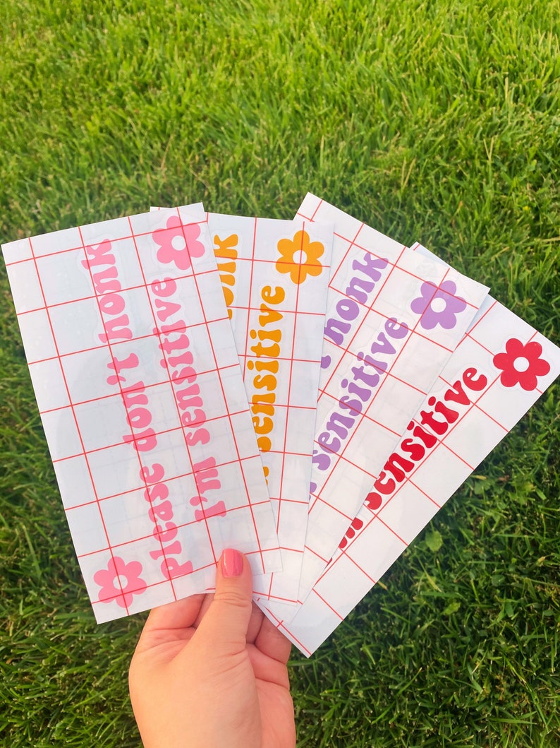 Please Don't Honk I'm Sensitive Cute Bumper Sticker - Etsy