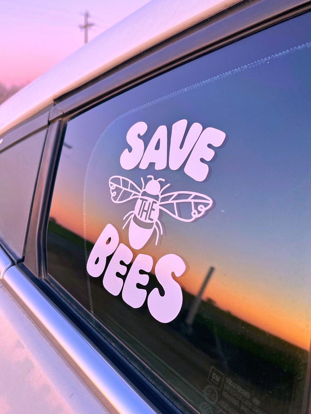 Save the Bees Soft Bumper Sticker Vinyl Decal - Etsy