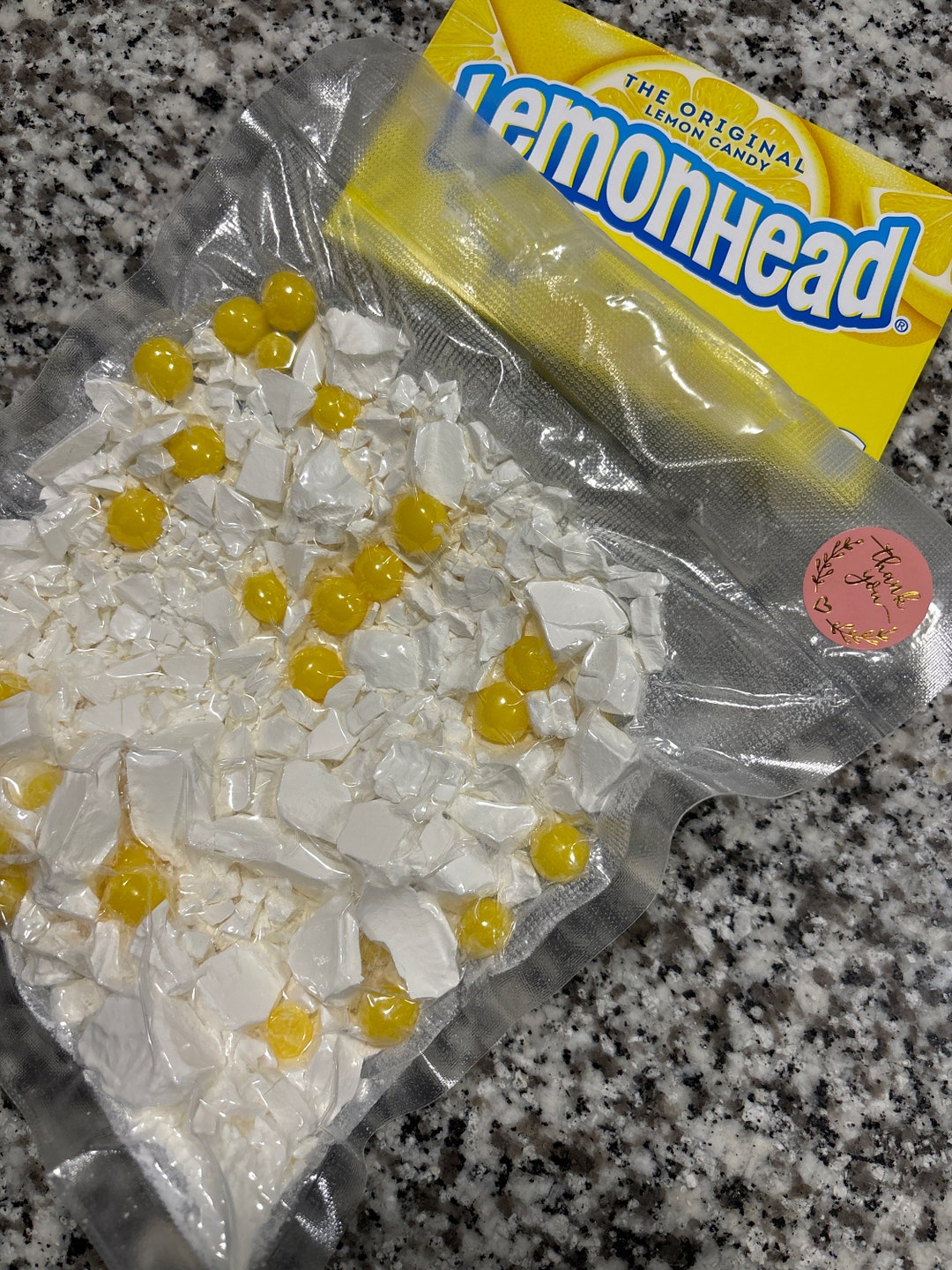 Ms. Pac-man Chunks W/lemonheads hard Pressed Chunks 8oz - Etsy