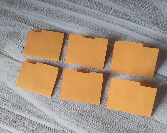 1/6 Scale Mini Manila Folders for Fashion Dolls, Set of 6, Office ...