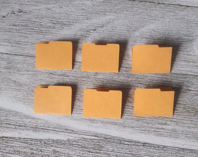 1/12 Scale Mini Manila Folders for Mini Dollhouse, Set of 6, Office ...