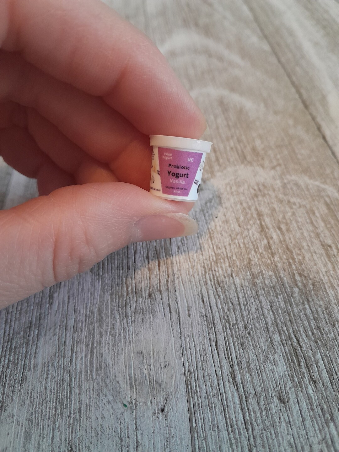 1/12 Scale Mini Vanilla Probiotic Yogurt for Dollhouse Breakfast Scene ...