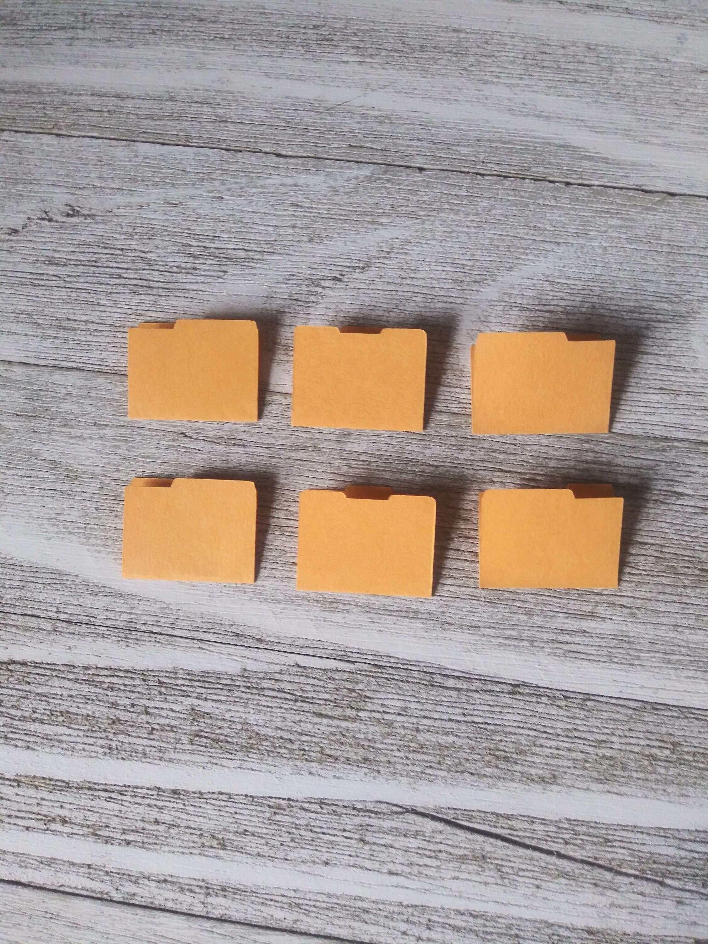 1/12 Scale Mini Manila Folders for Mini Dollhouse Set of 6 - Etsy