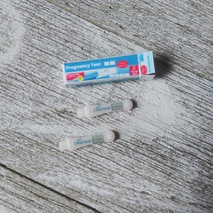 1/12 Scale Mini Pregnancy Tests for Miniature Dollhouse, Pregnancy Test ...