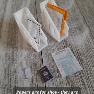 1/12 Scale Mini Magazine Holder for a Dollhouse, Mini Office, Desk ...