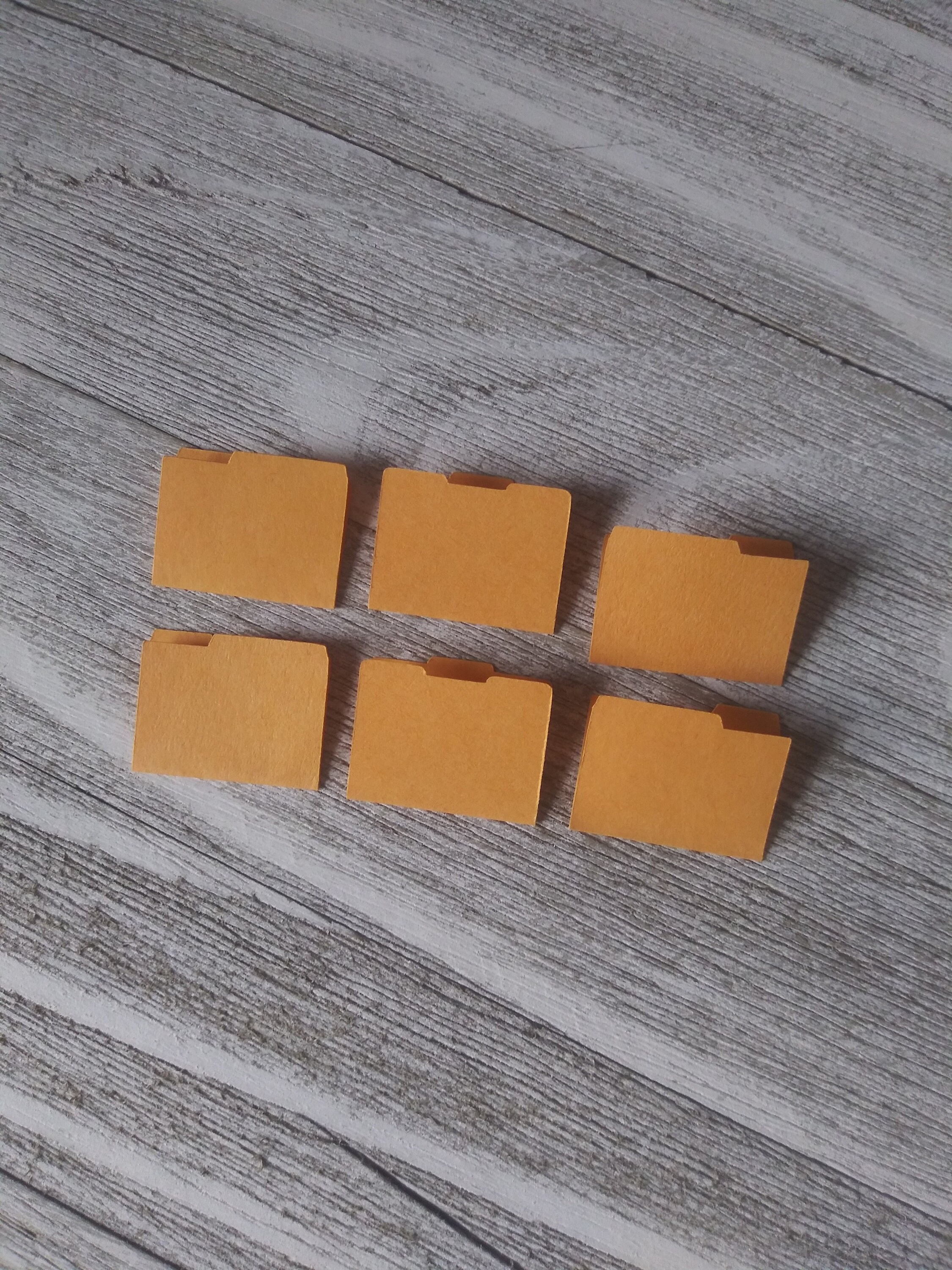 1/12 Scale Mini Manila Folders for Mini Dollhouse Set of 6 - Etsy