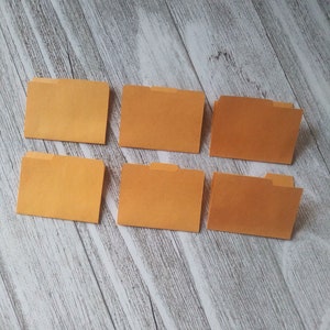 1/6 Scale Mini Manila Folders for Fashion Dolls, Set of 6, Office Supplies, School, File Folders ...
