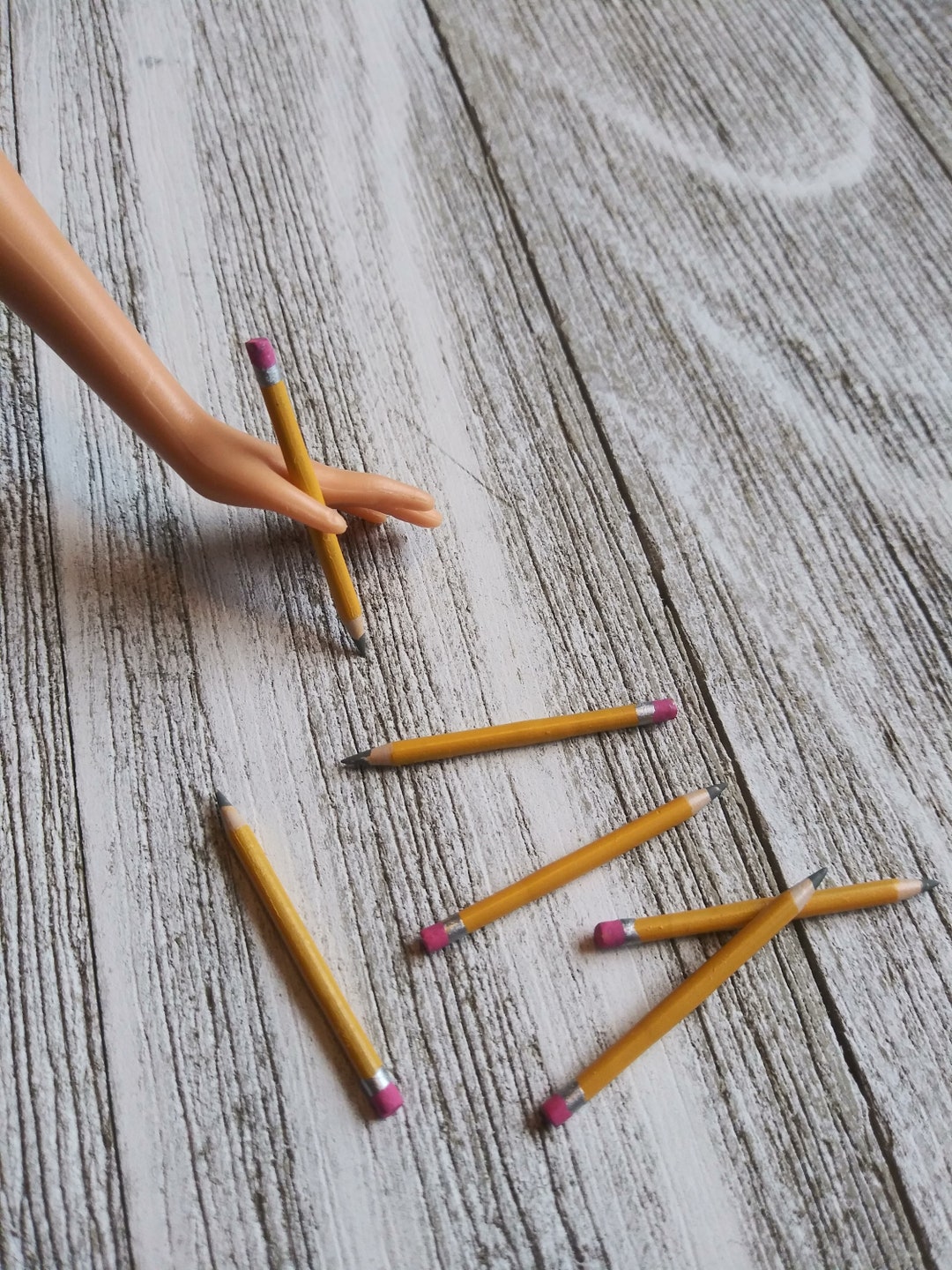 1/6 Scale, Set of 6, Doll Pencils, Tiny Pencils for Doll, Mini Doll ...