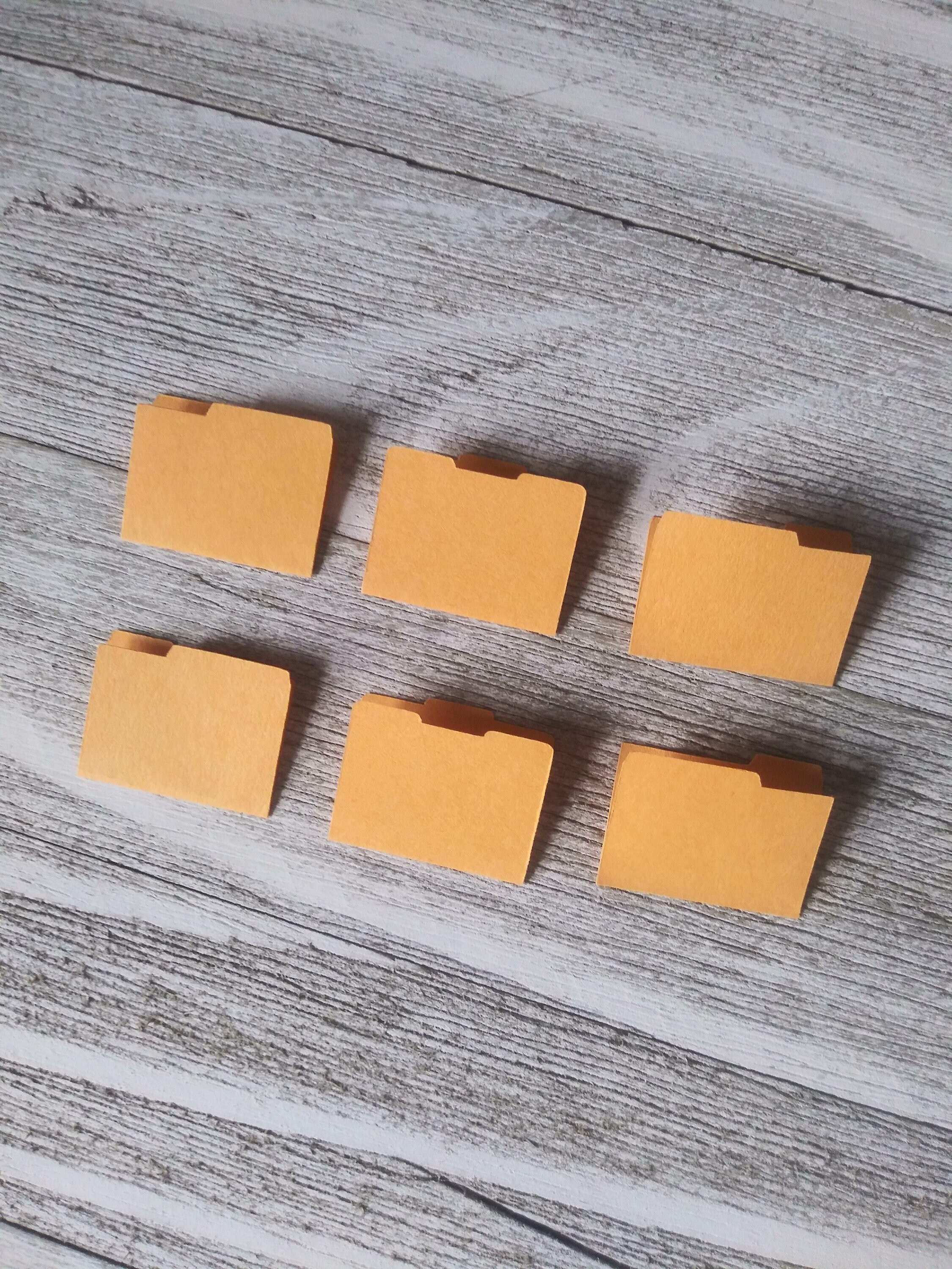 1/12 Scale Mini Manila Folders for Mini Dollhouse Set of 6 - Etsy