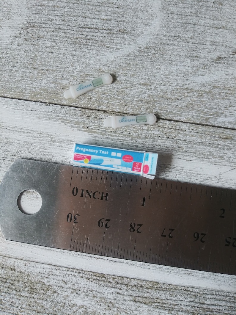 1/12 Scale Mini Pregnancy Tests for Miniature Dollhouse, Pregnancy Test ...