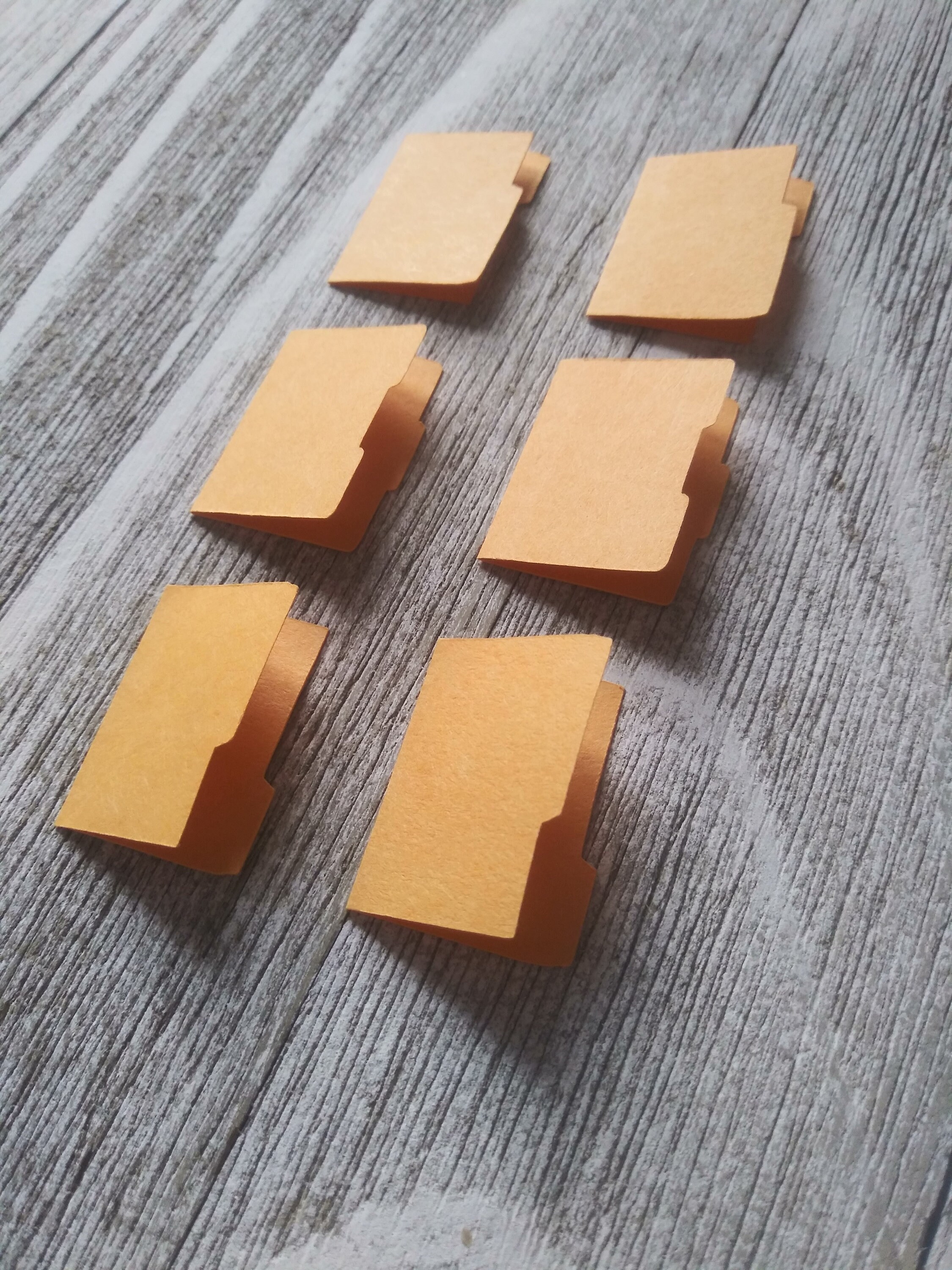 1/12 Scale Mini Manila Folders for Mini Dollhouse Set of 6 - Etsy