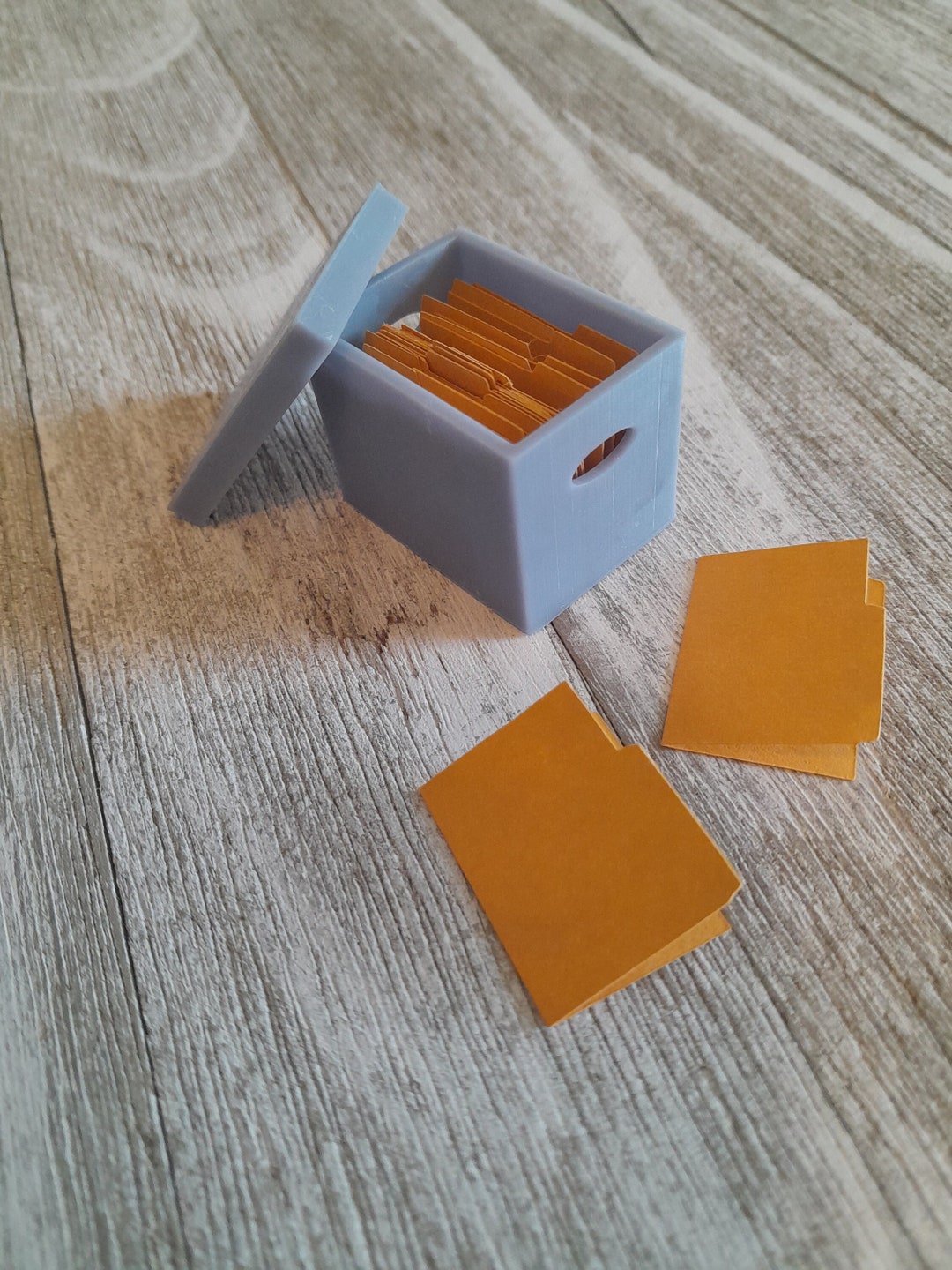 1/12 Scale Mini File Folders With Filing Box, Cute Mini Dollhouse ...