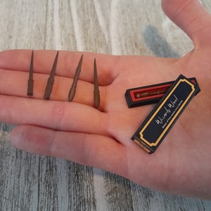 1/12 Scale Miniature Magic Wands With Wand Box for Dollhouse, Tiny ...