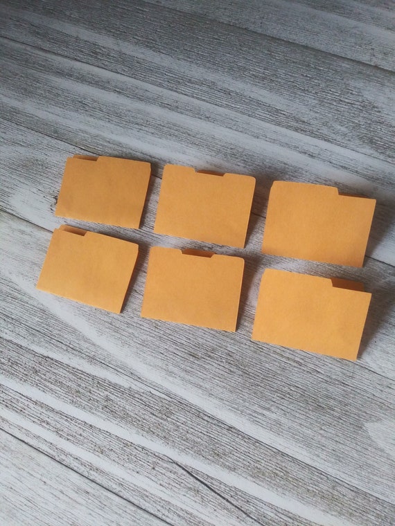 1/6 Scale Mini Manila Folders for Fashion Dolls Set of 6 | Etsy