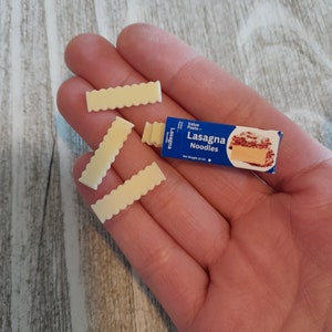 1/12 Scale Mini Lasagna Noodles With Box for Dollhouse, Realistic ...