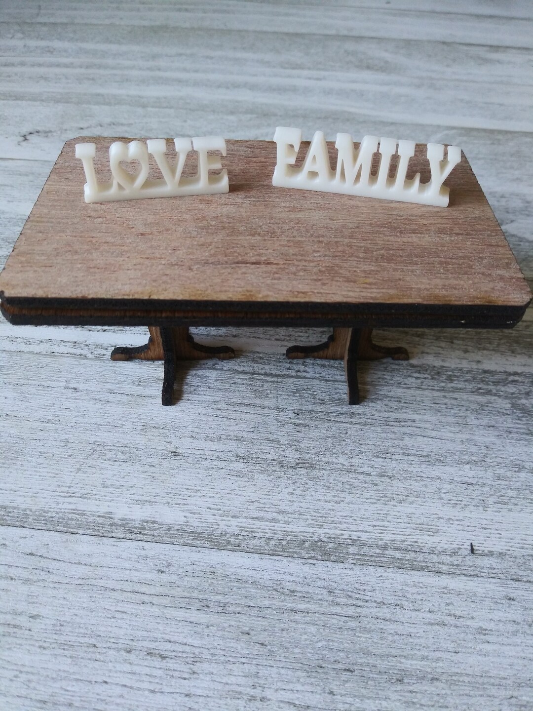 1/12 Scale Mini Decor Love Sign, Family Sign, Word Decor, for Dollhouse ...