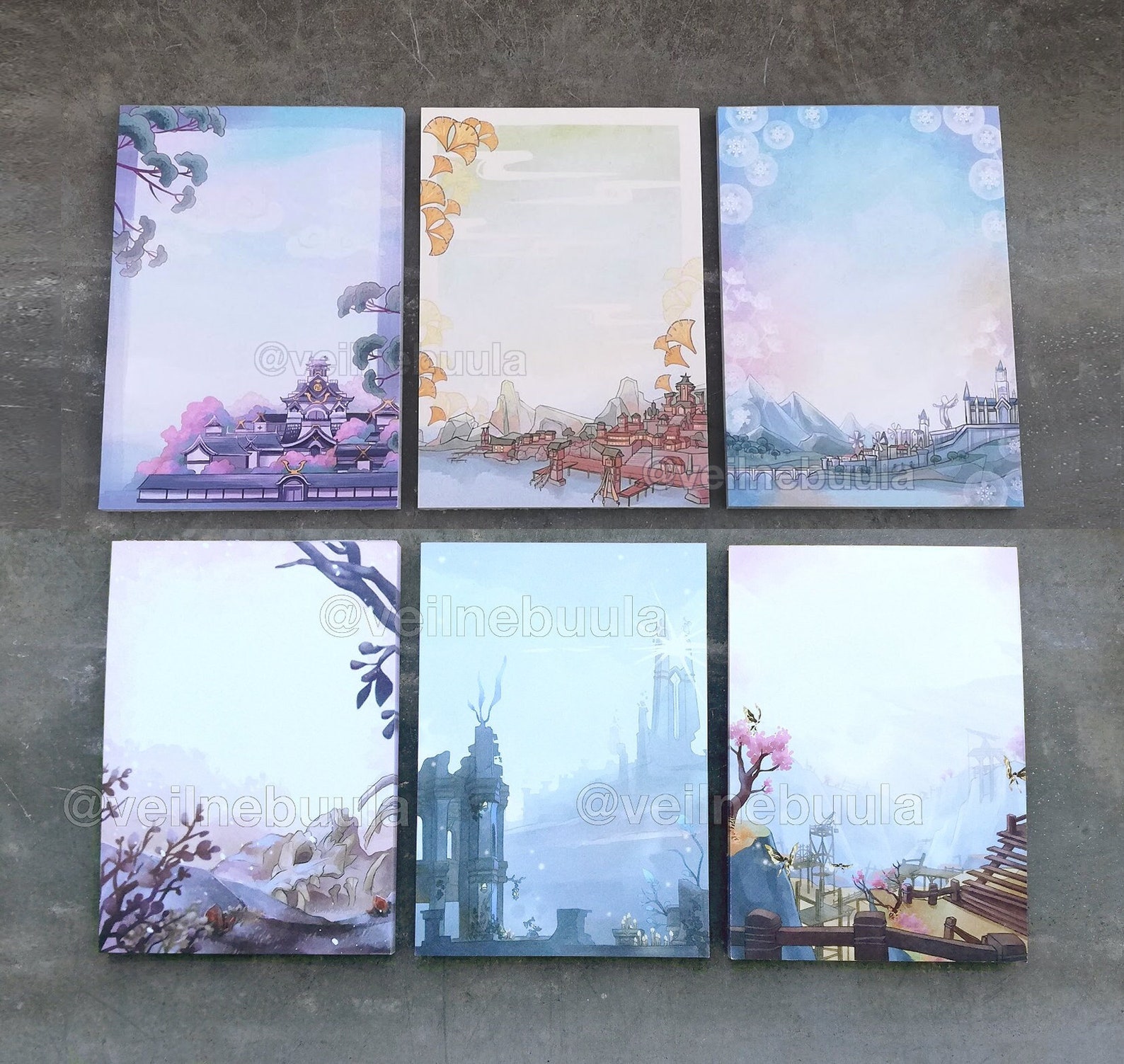 Genshin Impact Mini Notepad Memo Mondstadt Liyue Inazuma - Etsy