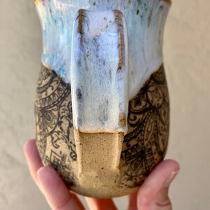 Mandala Pottery Mug - Etsy