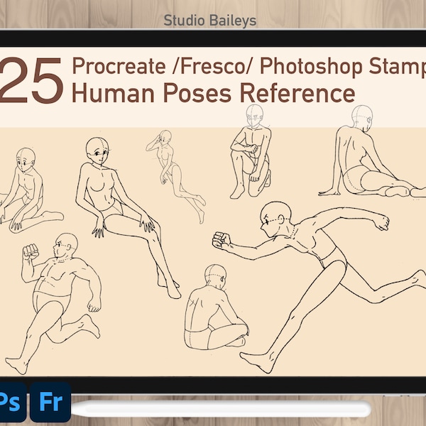 Action Pose Procreate - Etsy