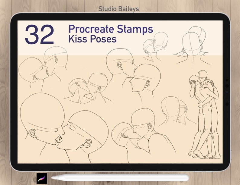 33 Procreate NSFW Manga Kiss Poses Procreate Anime Couple - Etsy Canada