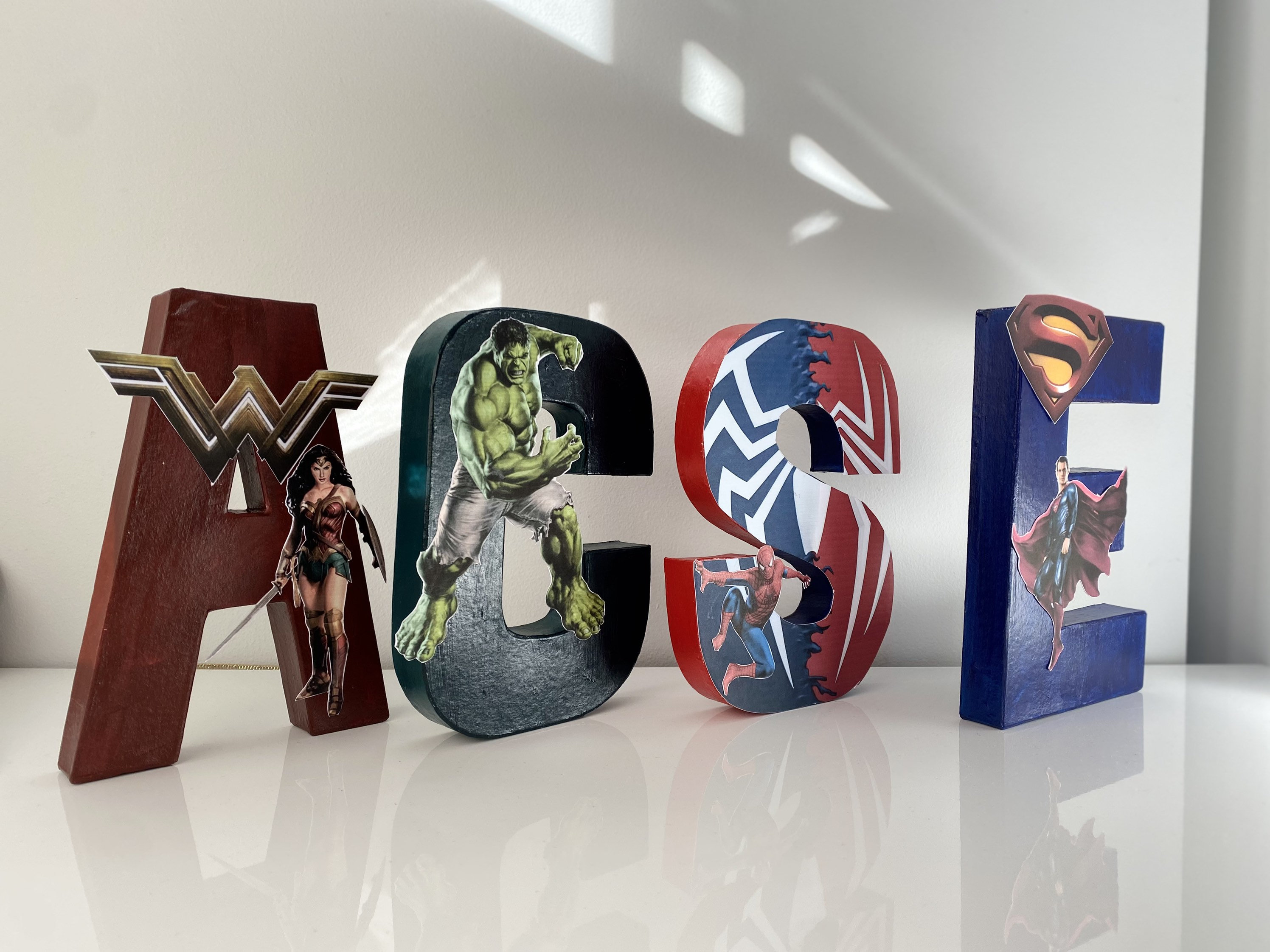 Superhero Letter Sets - Etsy
