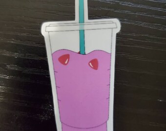 Starbucks Drink Sticker Pink Drink Sticker Vinyl Sticker Waterproof ...