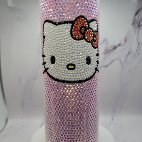 H Kitty Rhinestone Tumbler - Etsy