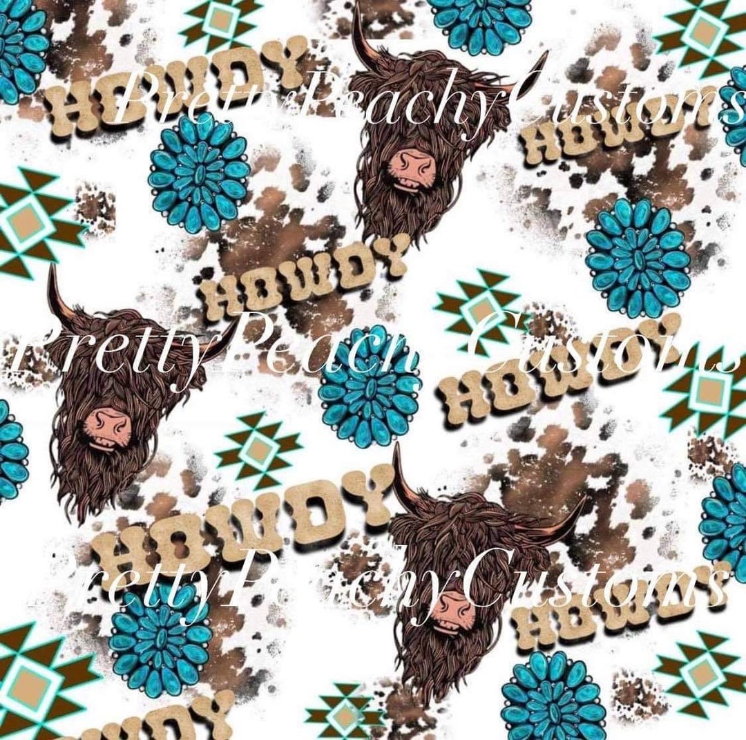 Western Cow Print Aztec Sublimation PNG - Etsy