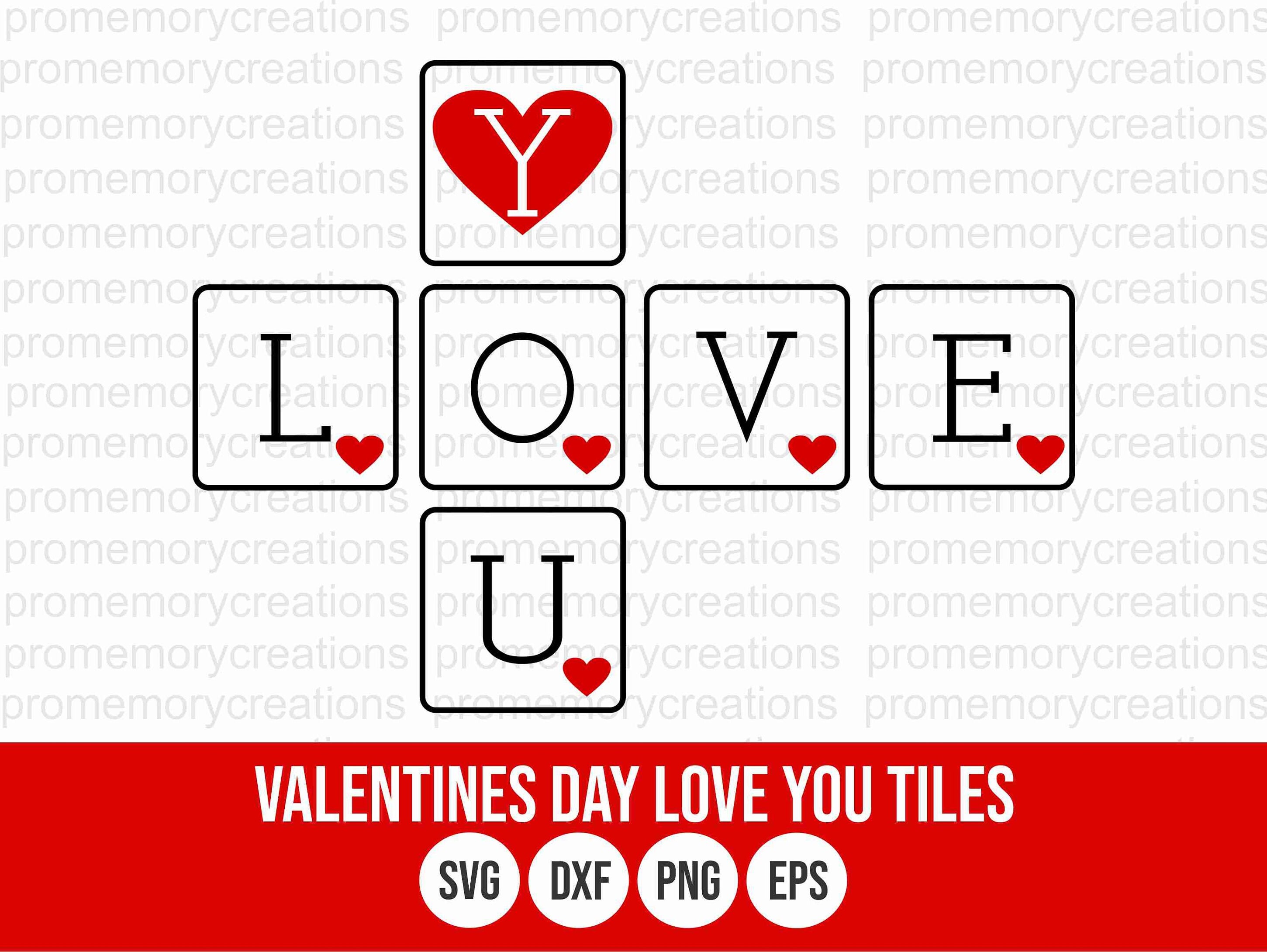Love You Tiles SVG, Valentine's Day SVG, Valentines Shirt SVG, Love You ...