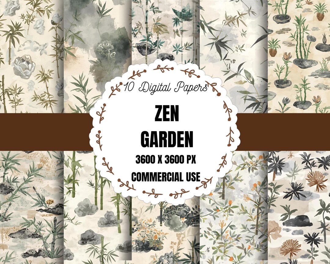 Zen Backgrounds, Calm Scrapbook Pack, Meditation Aesthetic, Tranquil ...