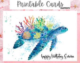Ocean Birthday Card - Etsy