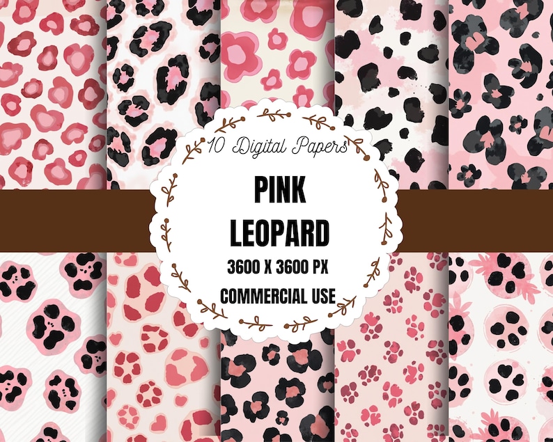 Pink Leopard Printable Paper, Pink Cheetah Printable Pattern, Pink ...