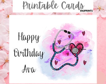 Medical Happy Birthday Card - Etsy