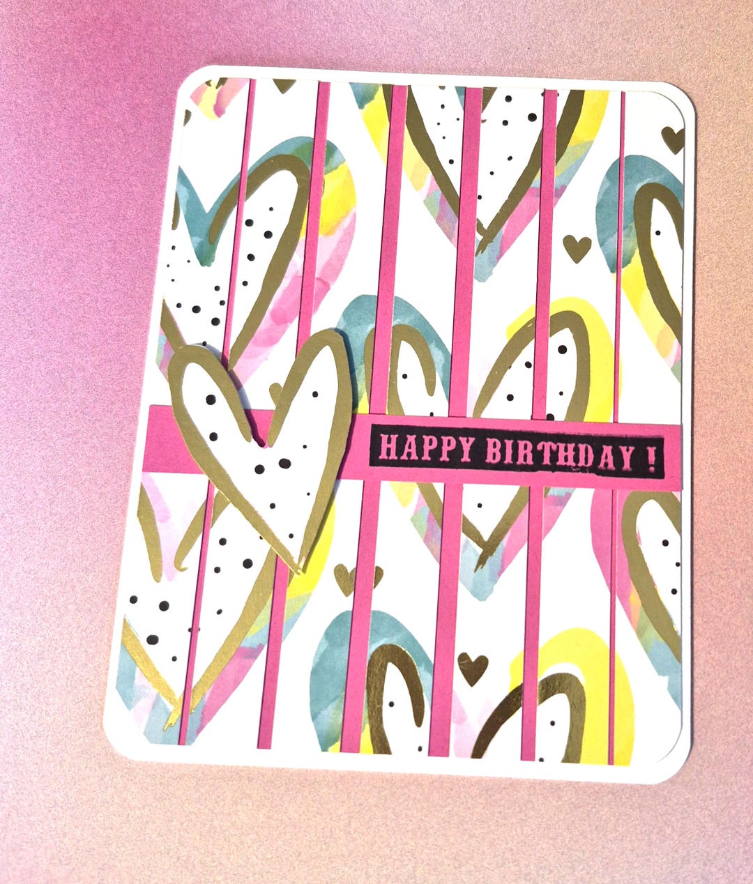 Hippy Hearts Birthday Card, Boho Heart Birthday Card, Retro Hippy ...