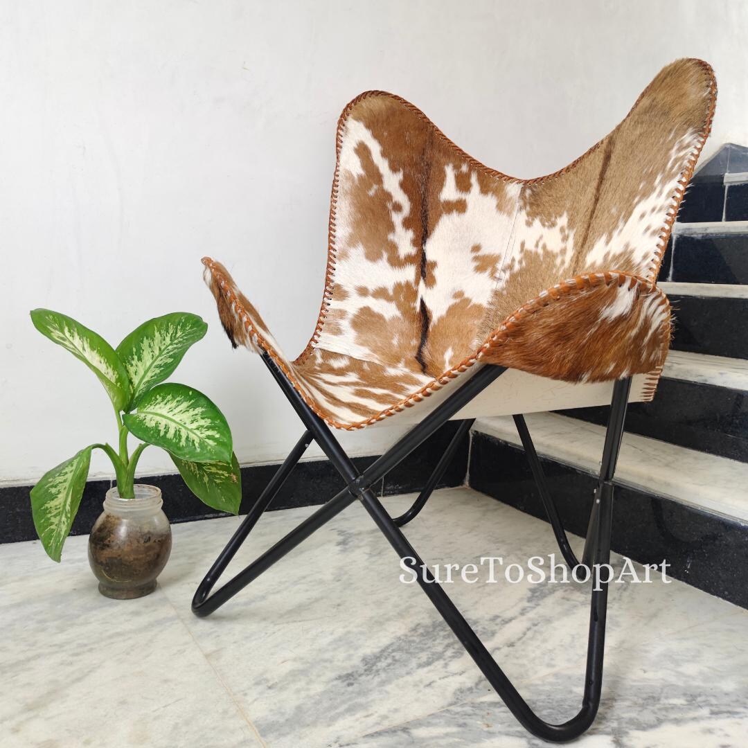 Leather Butterfly Chair, Butterfly Replacement Cover With Folding Frame ...
