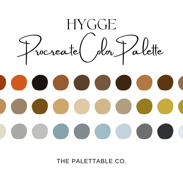 Hygge Color Palette - Etsy