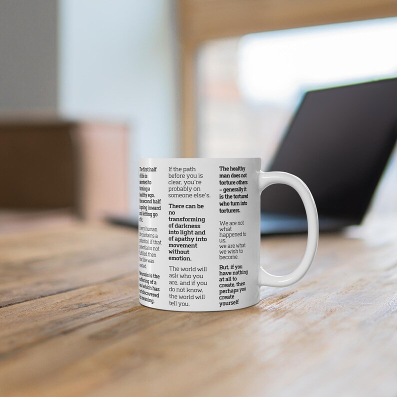 Carl Jung Quotes Coffee Mug * Psychology Quotes Mug * Psychiatrist ...