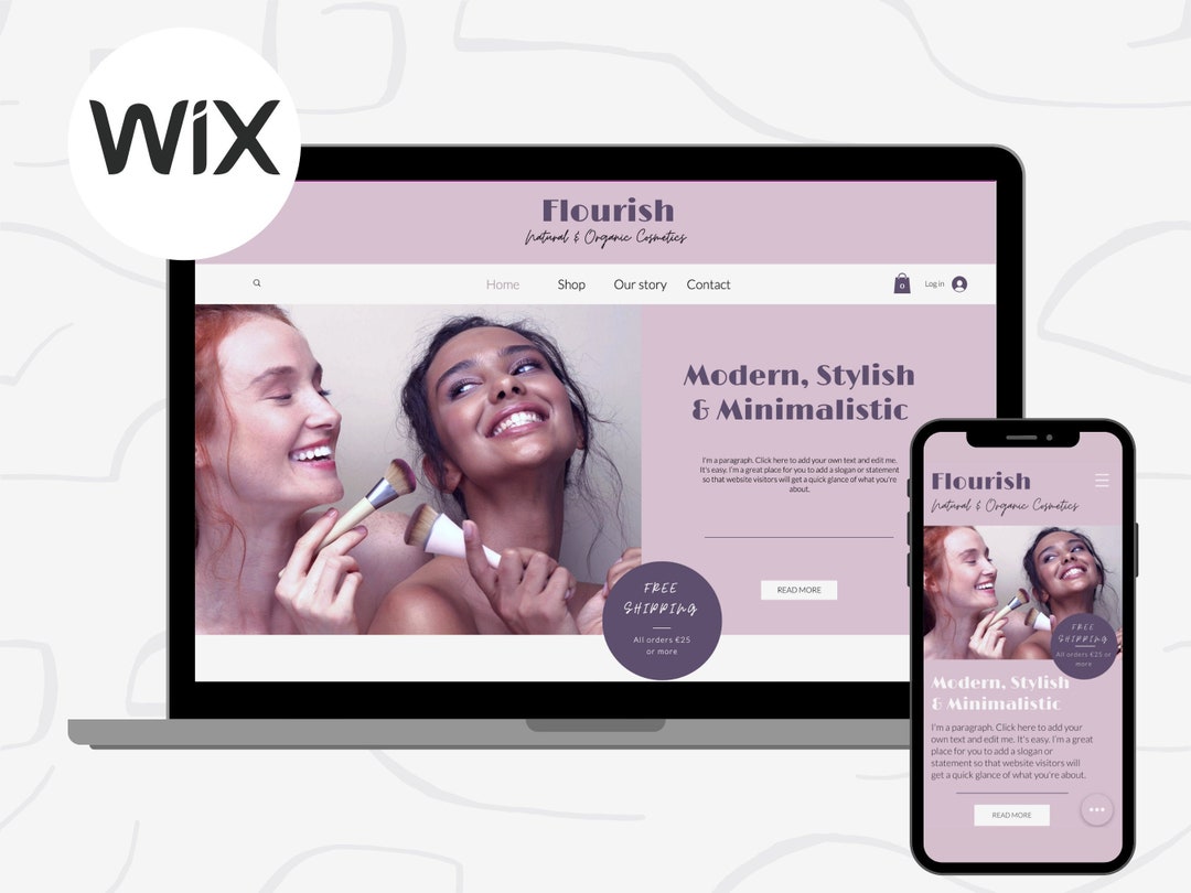 Wix E-commerce Website Template Elegant & Simple - Wix Shop - Online ...