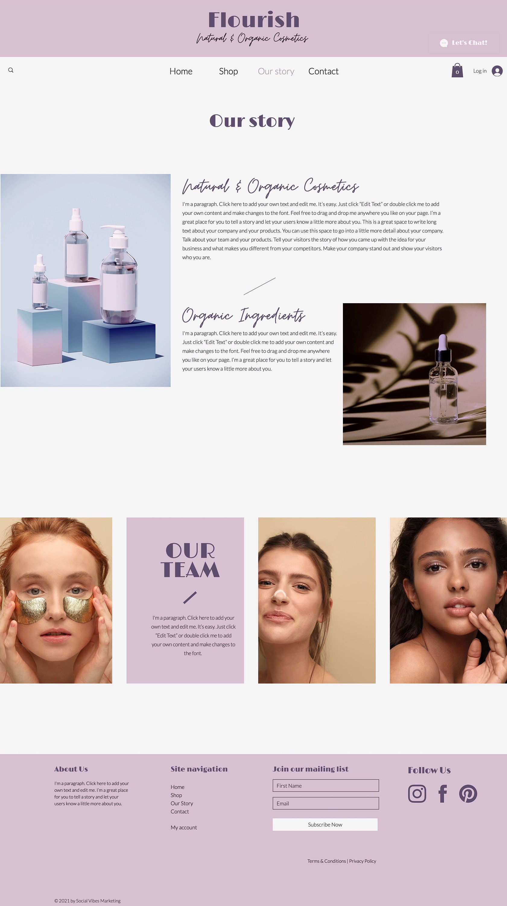 Wix E-commerce Website Template Elegant & Simple - Wix Shop - Online ...