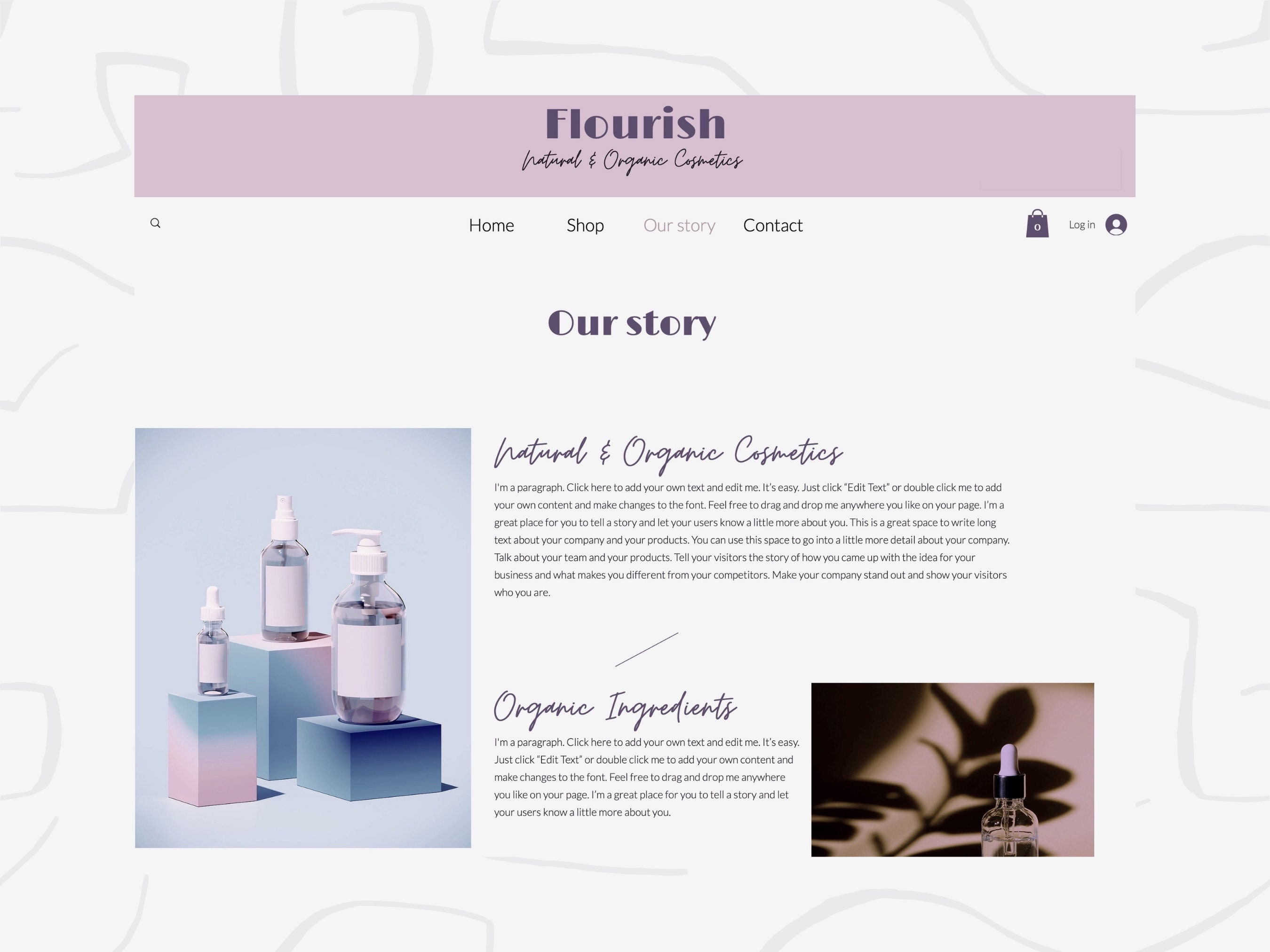 Wix E-commerce Website Template Elegant & Simple - Wix Shop - Online ...