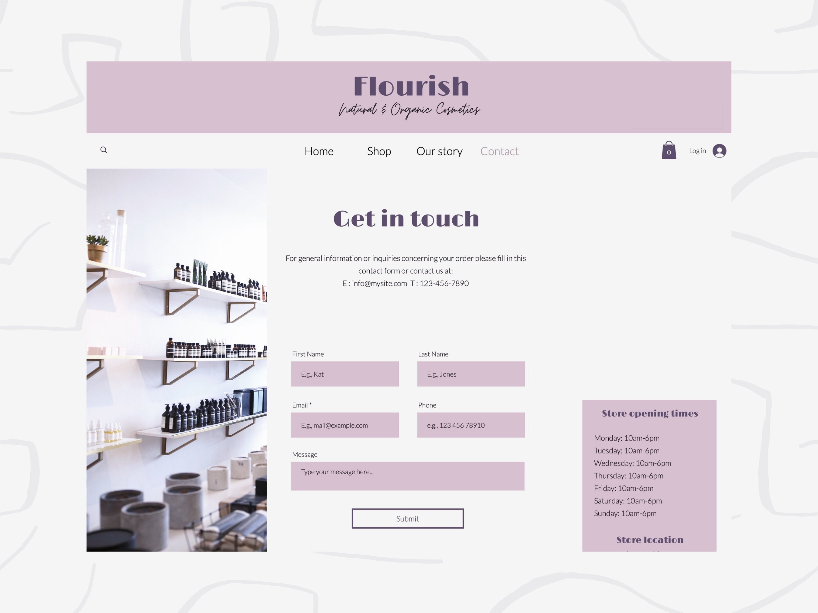 Wix E-commerce Website Template Elegant & Simple - Wix Shop - Online ...