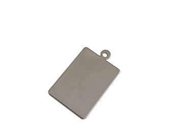 20 Mm Custom Laser Engraved Logo,custom Logo Tag,metal Jewelry Tags ...