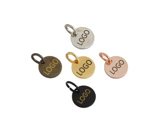 Custom Jewelry Logo Charms personalized Logo Charms jewelry Tag Charms ...