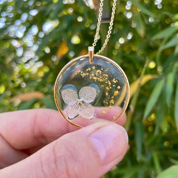 Hydrangea Necklace - Etsy