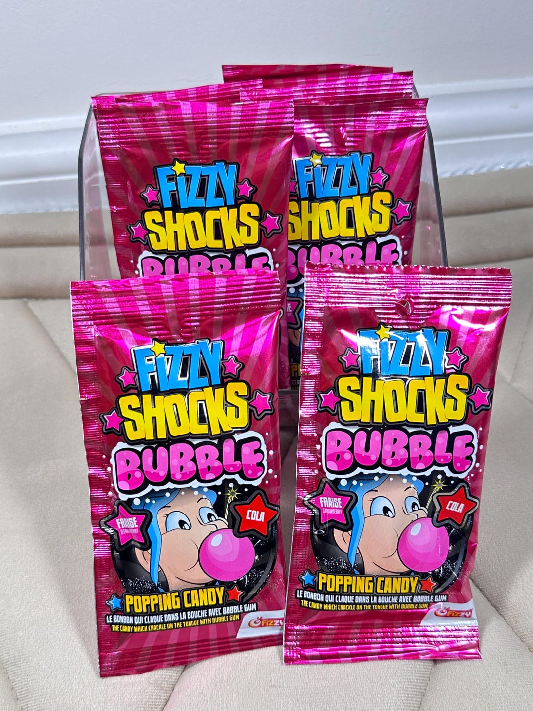 Fizzy Shocks Bubble Popping Candy – Strawberry Cola Flavour | Party Bag ...