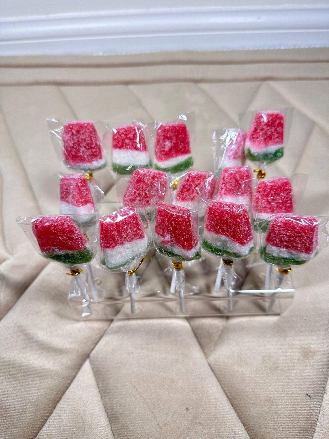 Fizzy Watermelon Lollipops: Sour Fruit Candy on a Stick - Party Favors ...