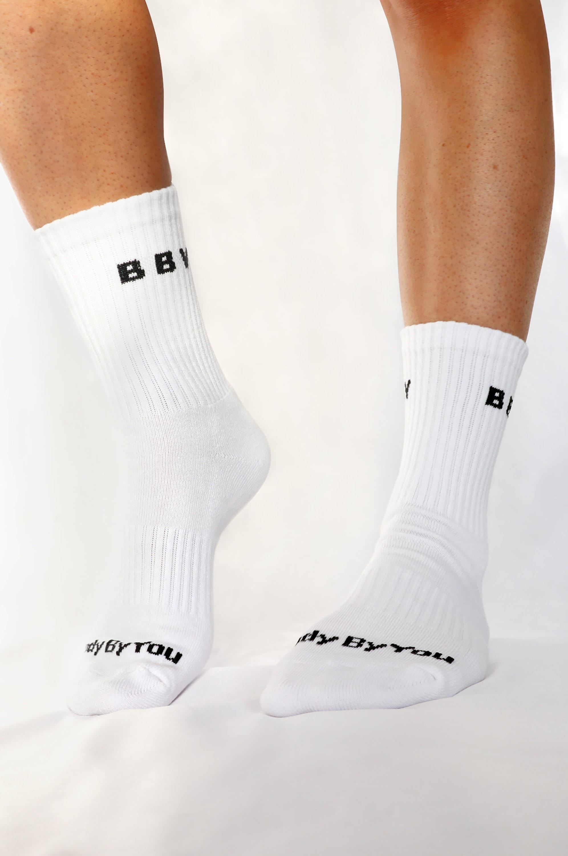 Gym Socks for Womens Training Socks White Crew Length Workout Socks ...