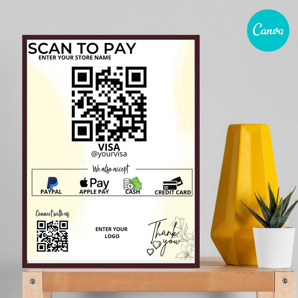 Printable Scan to Pay Sign Template - Effortlessly Accept Payments With ...