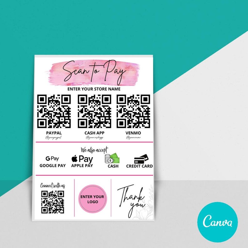 Printable Scan to Pay Sign Template - Effortlessly Accept Payments With ...